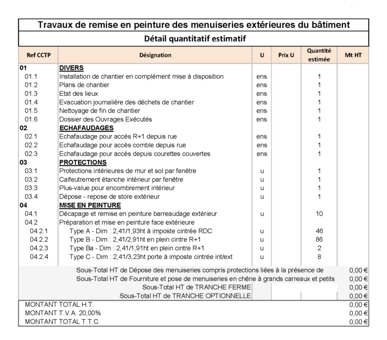 DQE et BPU : définition, différences et utilisation dans les marchés ...